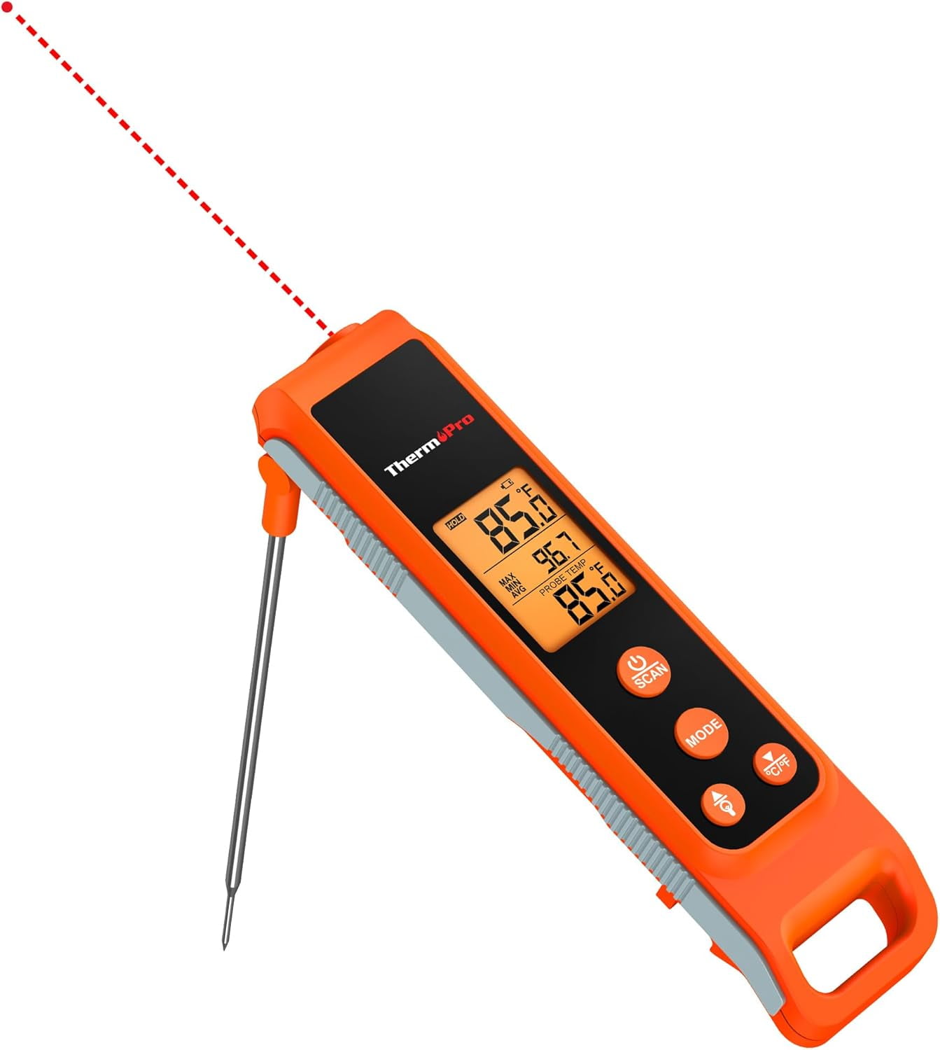 TP420 2-in-1 Instant Read Thermometer for Cooking, Infrared Meat ...
