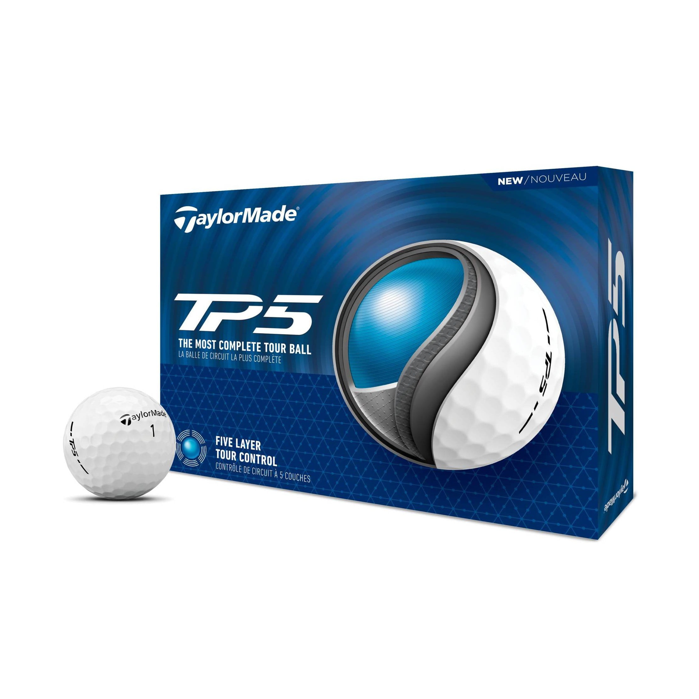 TP5 Golf Balls 12bp - White - Walmart.com