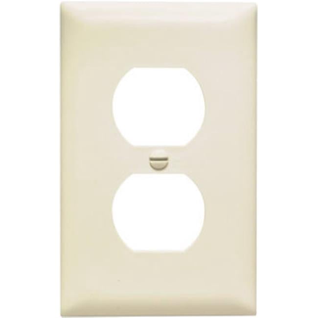 TP8LACP10 1 Gang, 1 Duplex Outlet Opening Nylon Wall Plate - 10 Pack ...