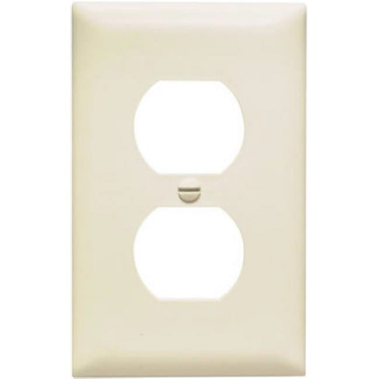 TP8LACP10 1 Gang, 1 Duplex Outlet Opening Nylon Wall Plate - 10 Pack ...