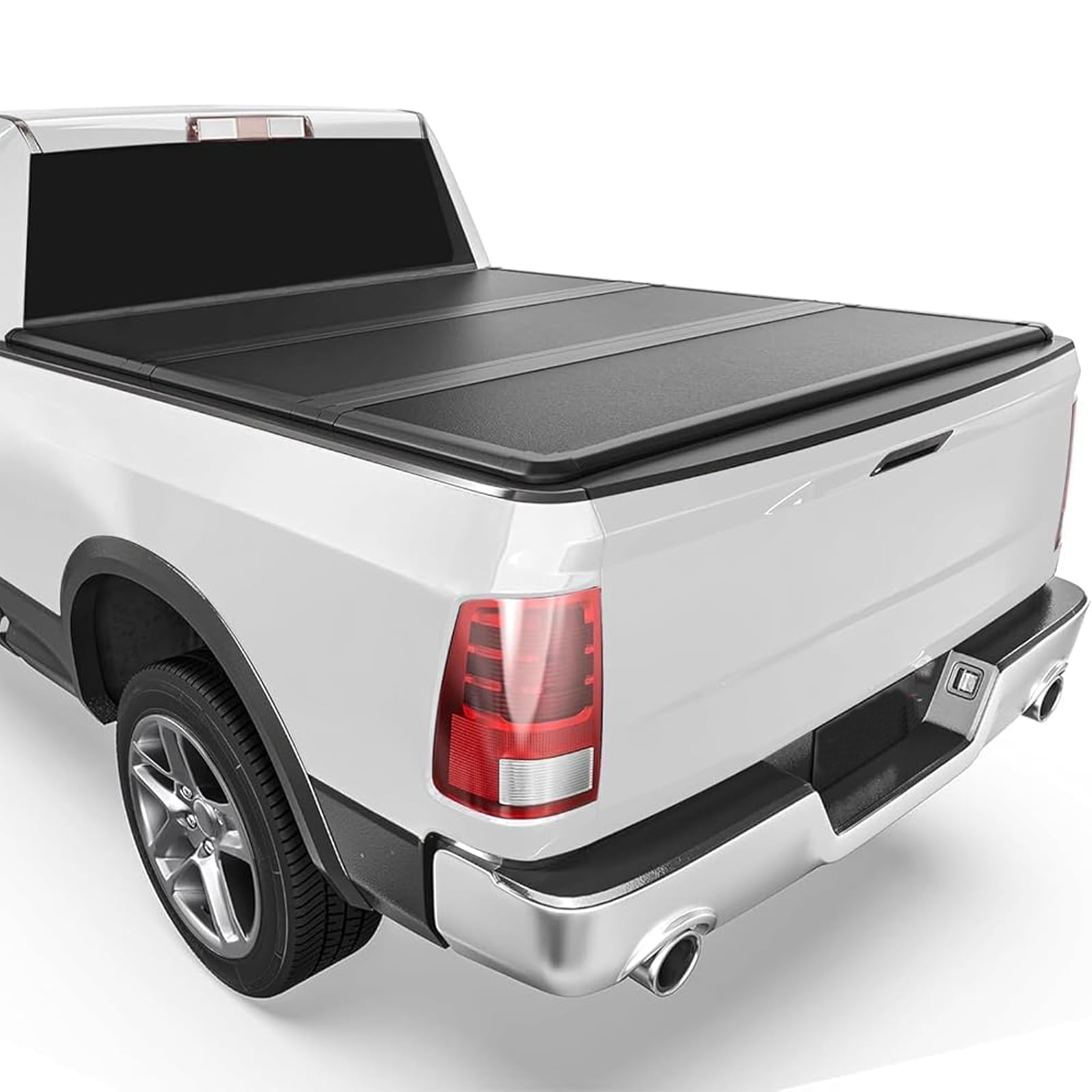 TPA FRP Hard Tri-fold Truck Bed Tonneau Cover Fits for 6.4 FT 2002-2026 ...