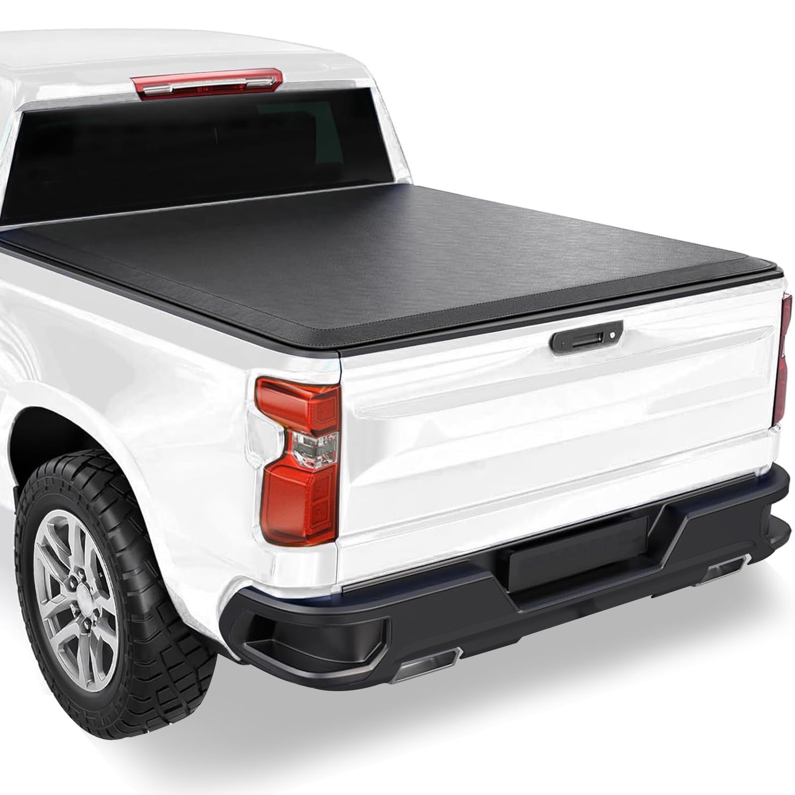 TPA Soft Roll Up Truck Bed Tonneau Cover Compatible with 2015-2026 ...