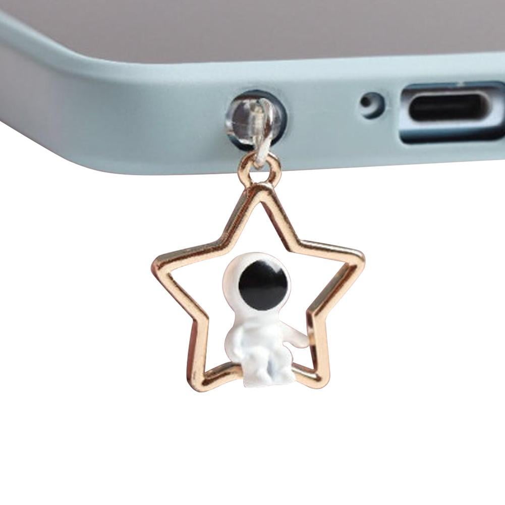 TPALPKT Astronaut Dust Plug Charm CuteType-C USB Charging Port Earphone ...