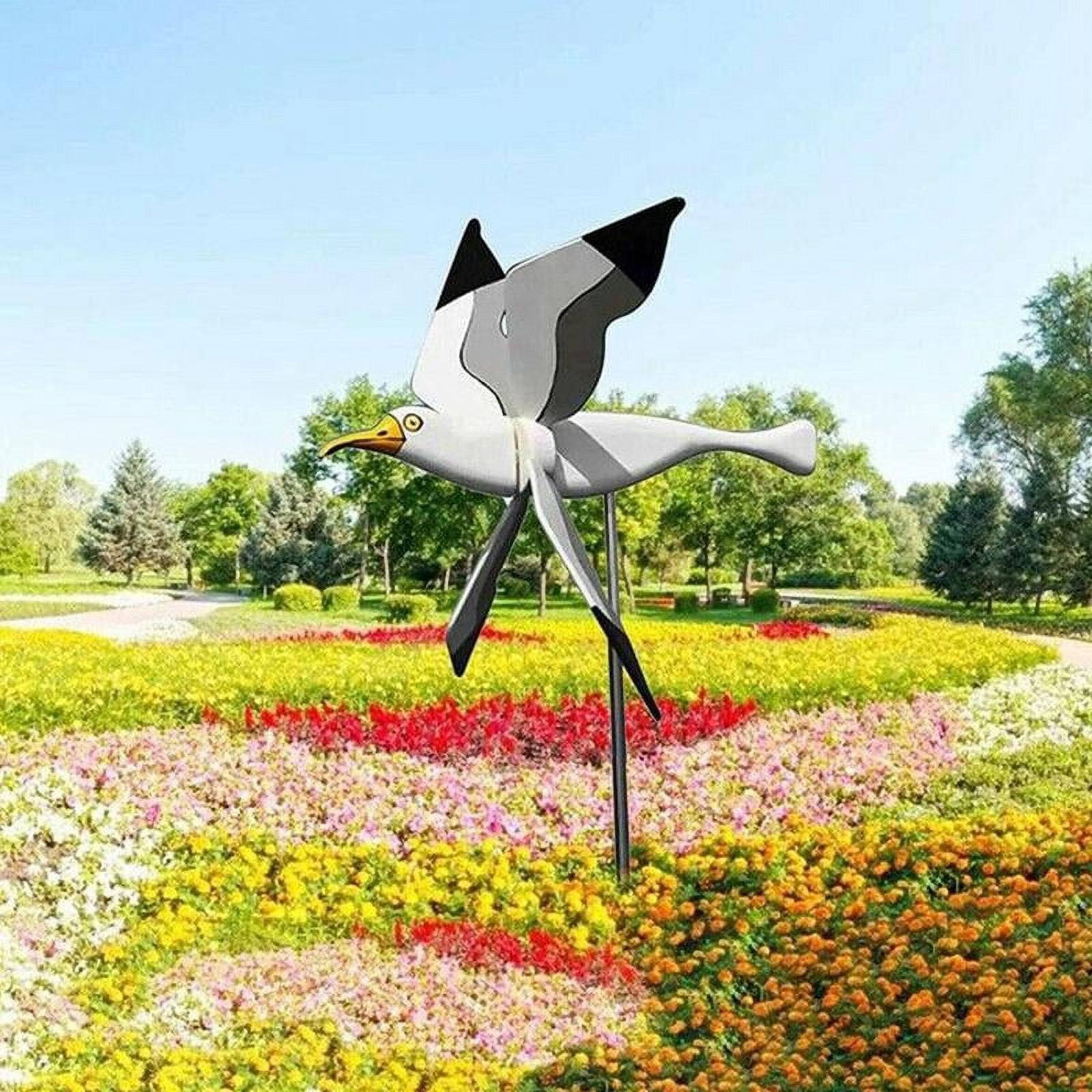 TPALPKT Seagull Plastic Windmill Garden Courtyard Farm Decor Garden ...