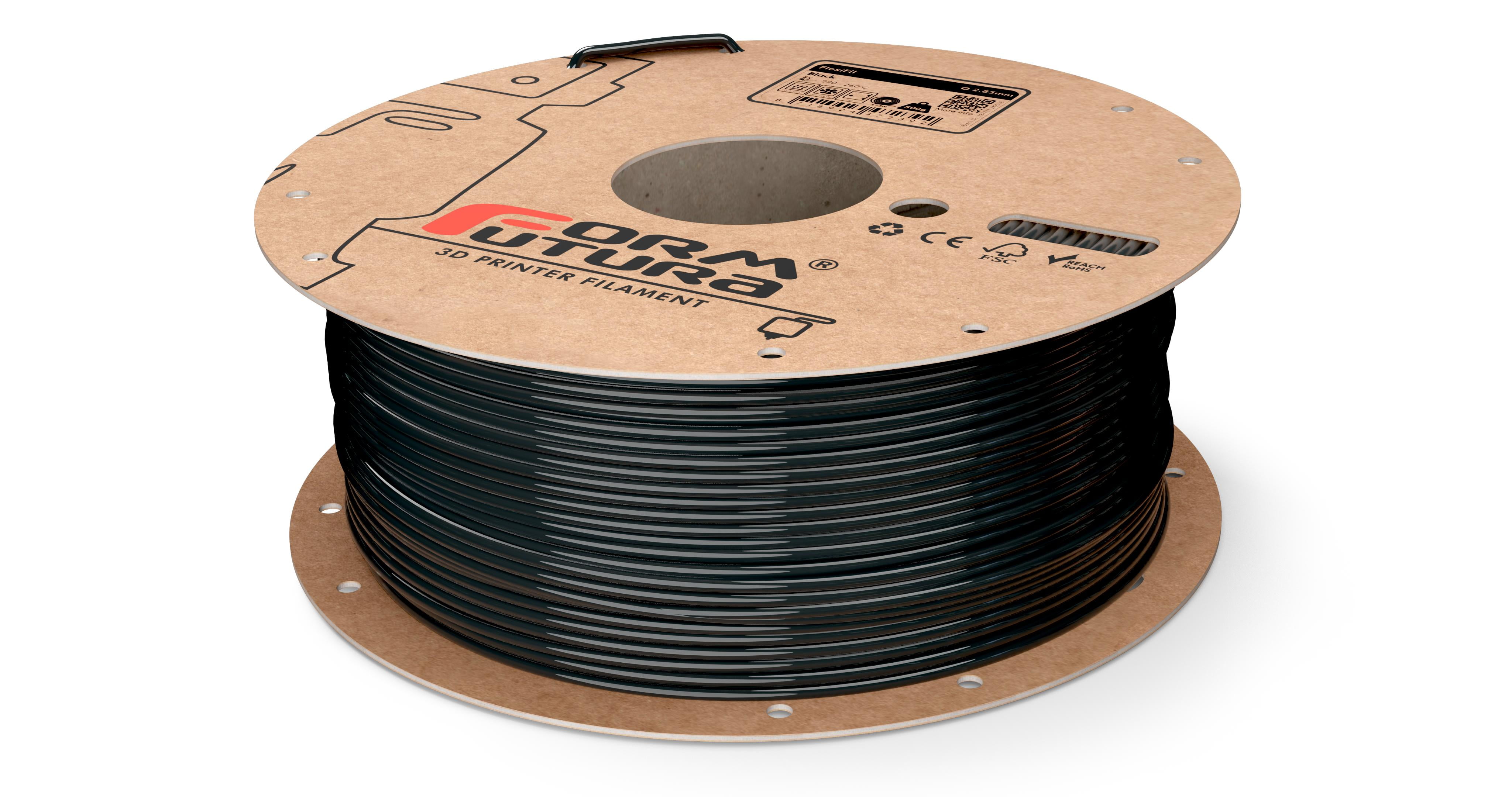 TPC Filament FlexiFil 2.85mm Black 500 gram 3D Printer Filament ...