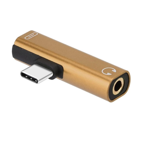 TPE & Aluminum Shell 2-in-1 3.5mm Audio Adapter for Mobile Phones and ...