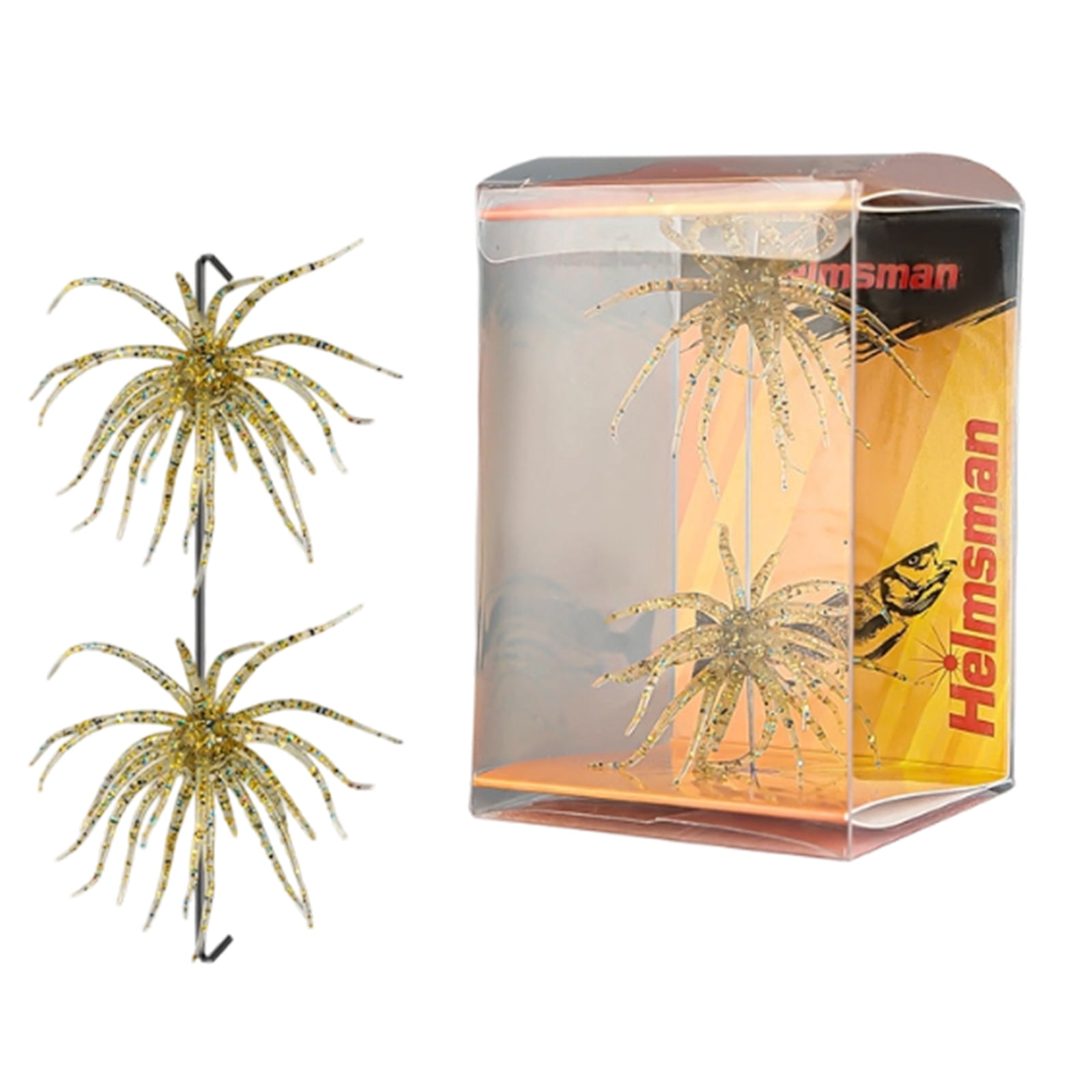 TPE Biomimetic Sea Urchin Fishing Bait – 2 Pack Floating Soft Lure with ...