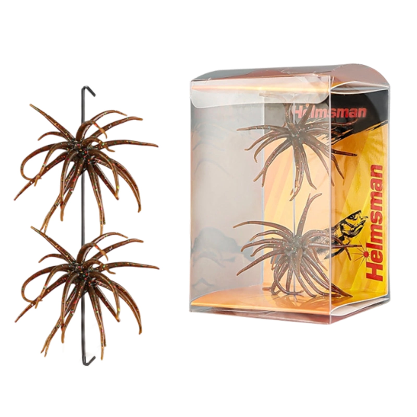 TPE Biomimetic Sea Urchin Fishing Bait – 2 Pack Floating Soft Lure with ...