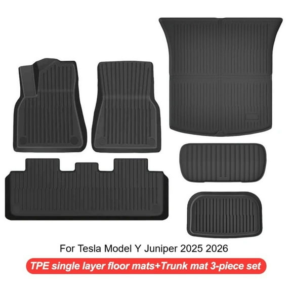 TPE Integrated Trunk Pad For Tesla Model Y Juniper 2025 2026 Non - Slip ...