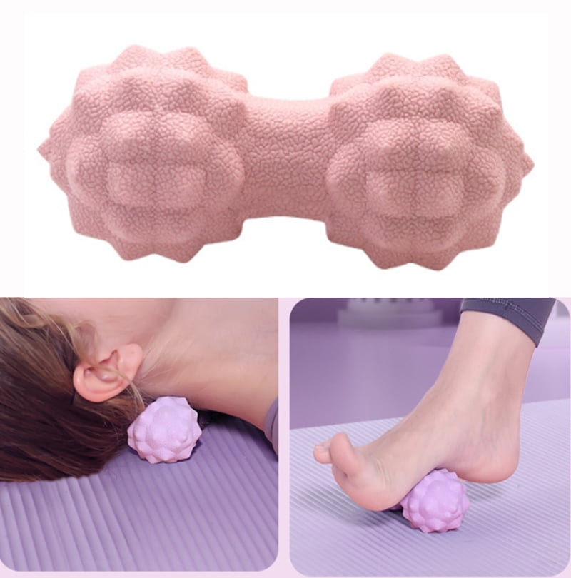 TPE Peanut Yoga Massage Balls for Feet, Back, Hands, Muscles - Firm, Medium and Soft Spiked ...