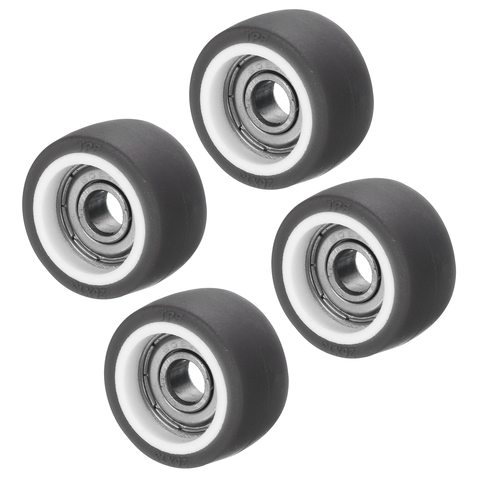 TPE Pulley Wheel 6x24.6x13mm 608zz Bearing Sliding Conveyor Roller ...