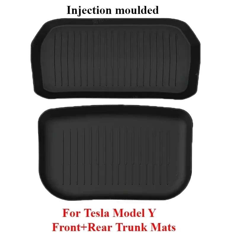 TPE Upgrade Front Storage Box Pads For Tesla Model Y 2021-2024 Car Rear ...