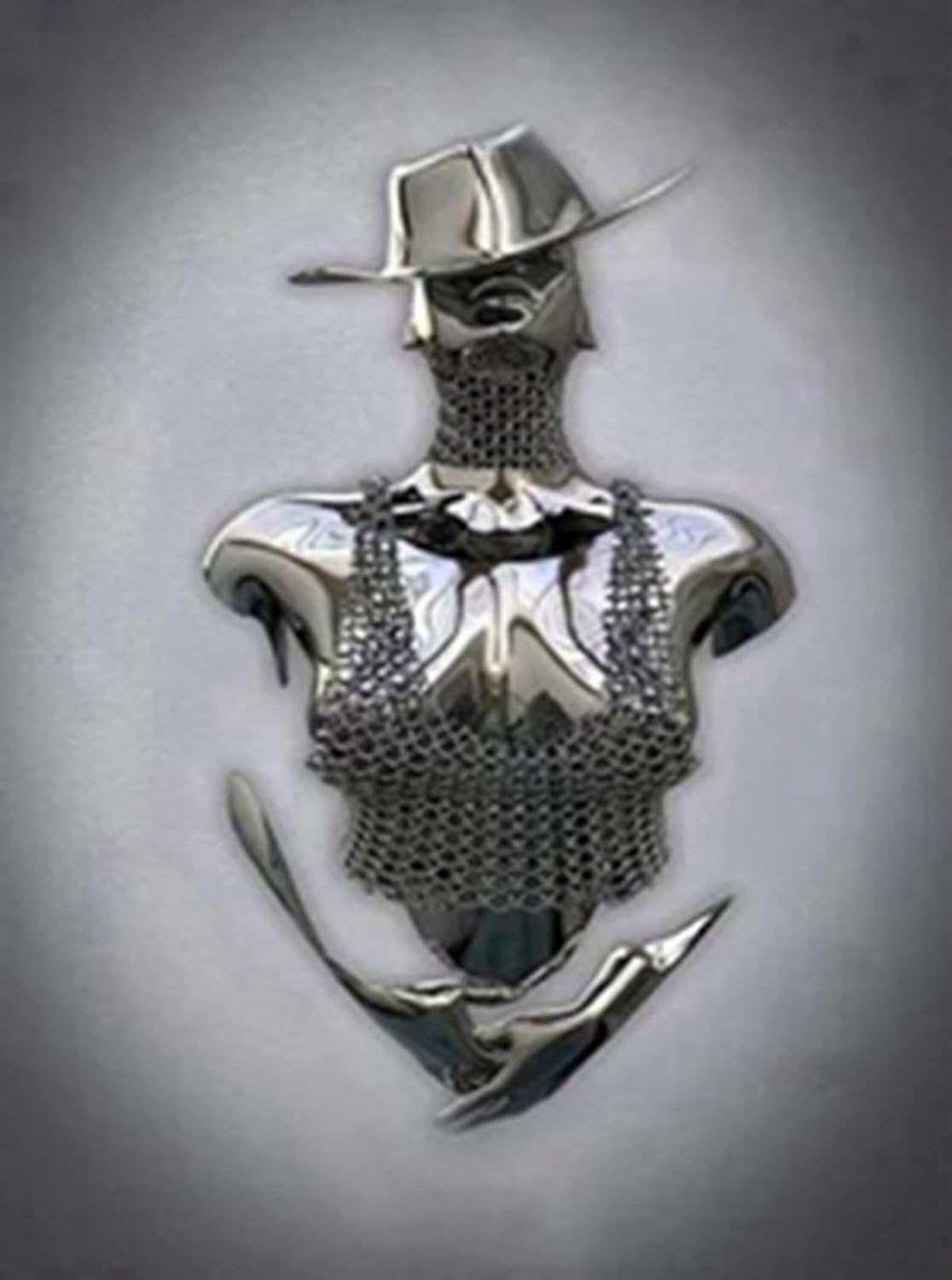 TPH30x40-Modern art metal sculpture poster romantic couple hug effect ...