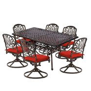 Sophia & William 7 Piece Cast Aluminum Outdoor Patio Dining Set 4 ...
