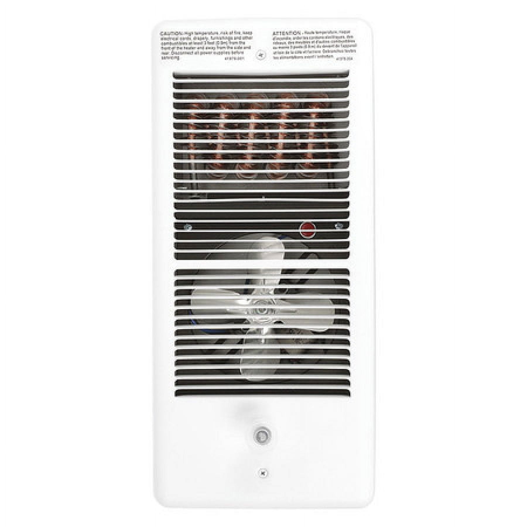 TPI Corp White 1500-2000W Electric 2 Speed Recessed Wall Heater ...