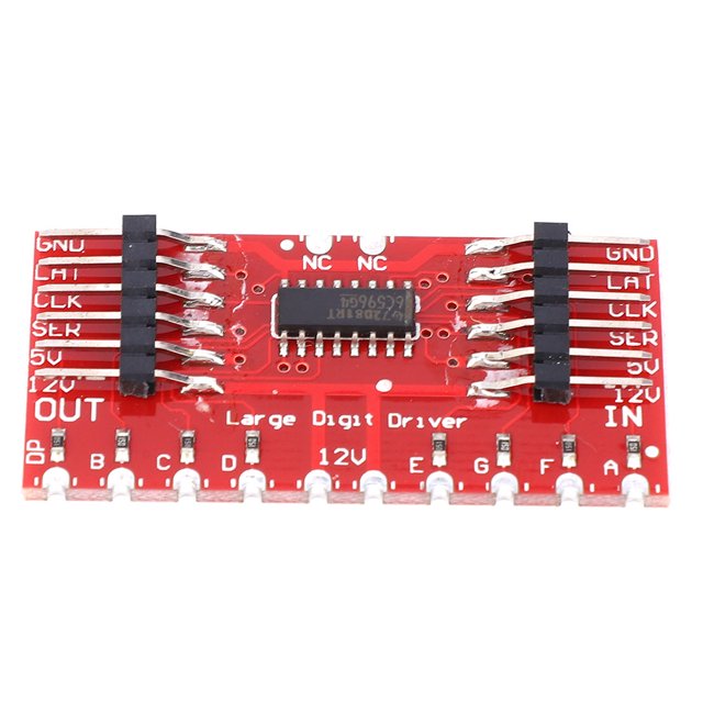 Neyseki TPIC6C596 8-Bit Shift Register Module Large Digit Driver with 7-Segment LED Display ...