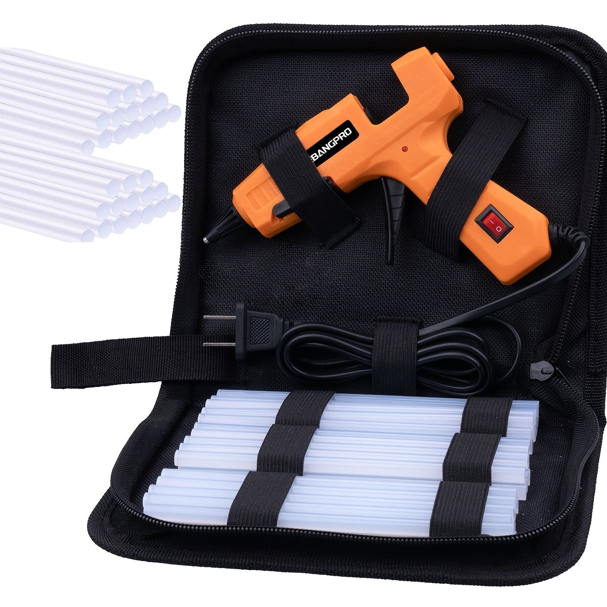 TPKJAM 30W Hot Melt Glue Gun Kit w/30 Sticks for Crafts, Quick DIY ...
