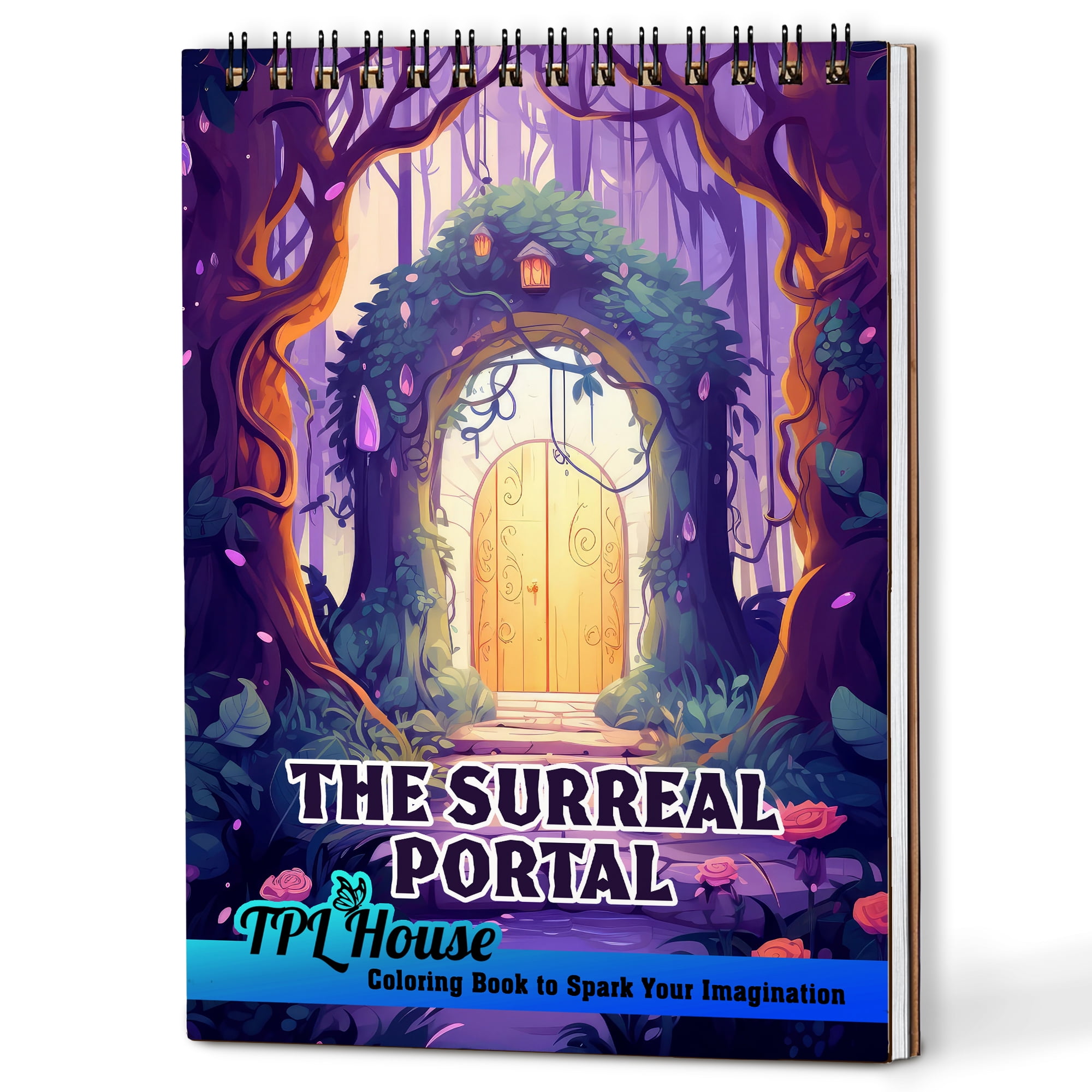 TPLHOUSE The Surreal Portal Coloring Book Spiral Bound for Adults, A5 ...