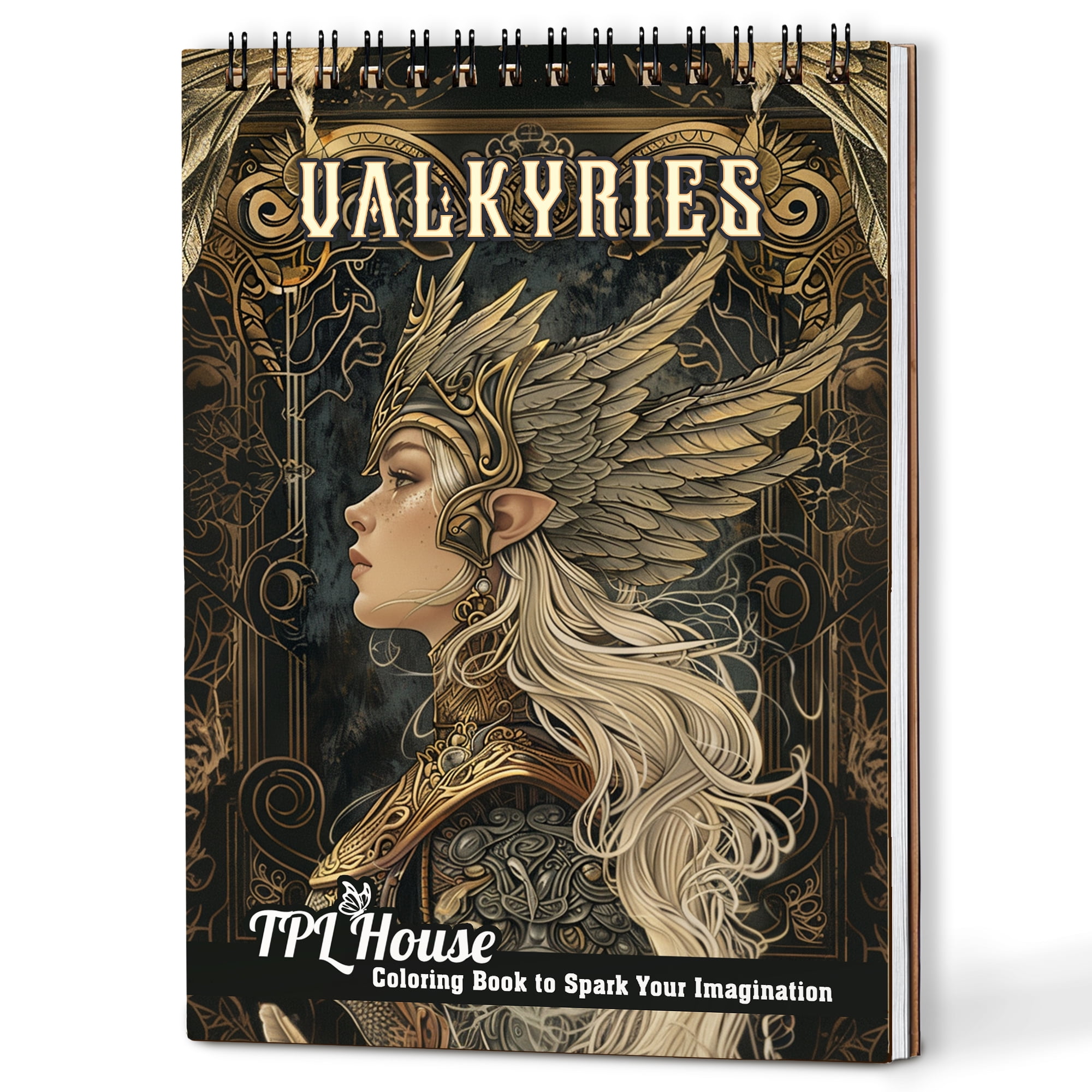 TPLHOUSE Valkyries Coloring Book Spiral Bound for Adults and Women, A5 ...