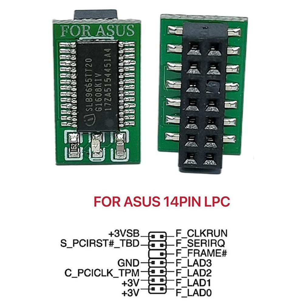 TPM2.0 20Pin TPM Module LPC TPM 2.0 Trusted Platform Green AU - Walmart.com