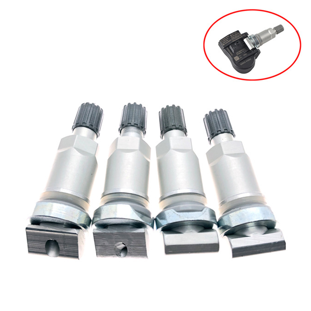 TPMS-43H TPMS Valve Tire Pressure Sensor Valves Metal Black Wheels for Mercedes Audi Jaguar Land ...