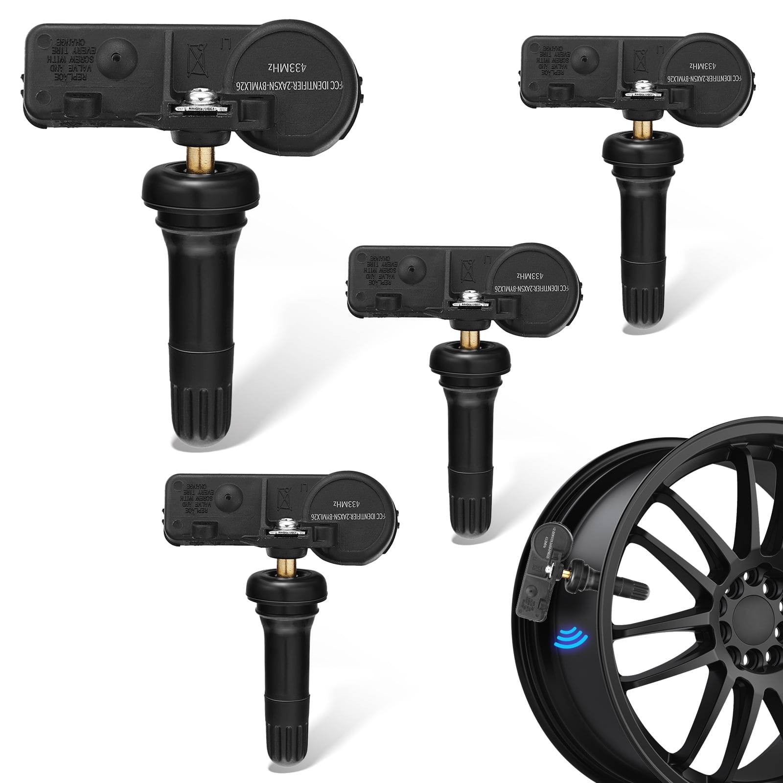 SPEEDWOW TPMS Sensor, 433Mhz Tire Pressure Monitoring Sensor Fit for ...