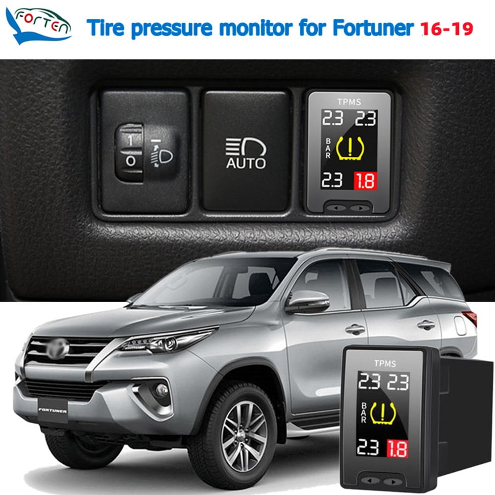 TPMS Tire Digital LCD Display Auto Security Alarm Tyre Pressure Monitor System Module Device ...