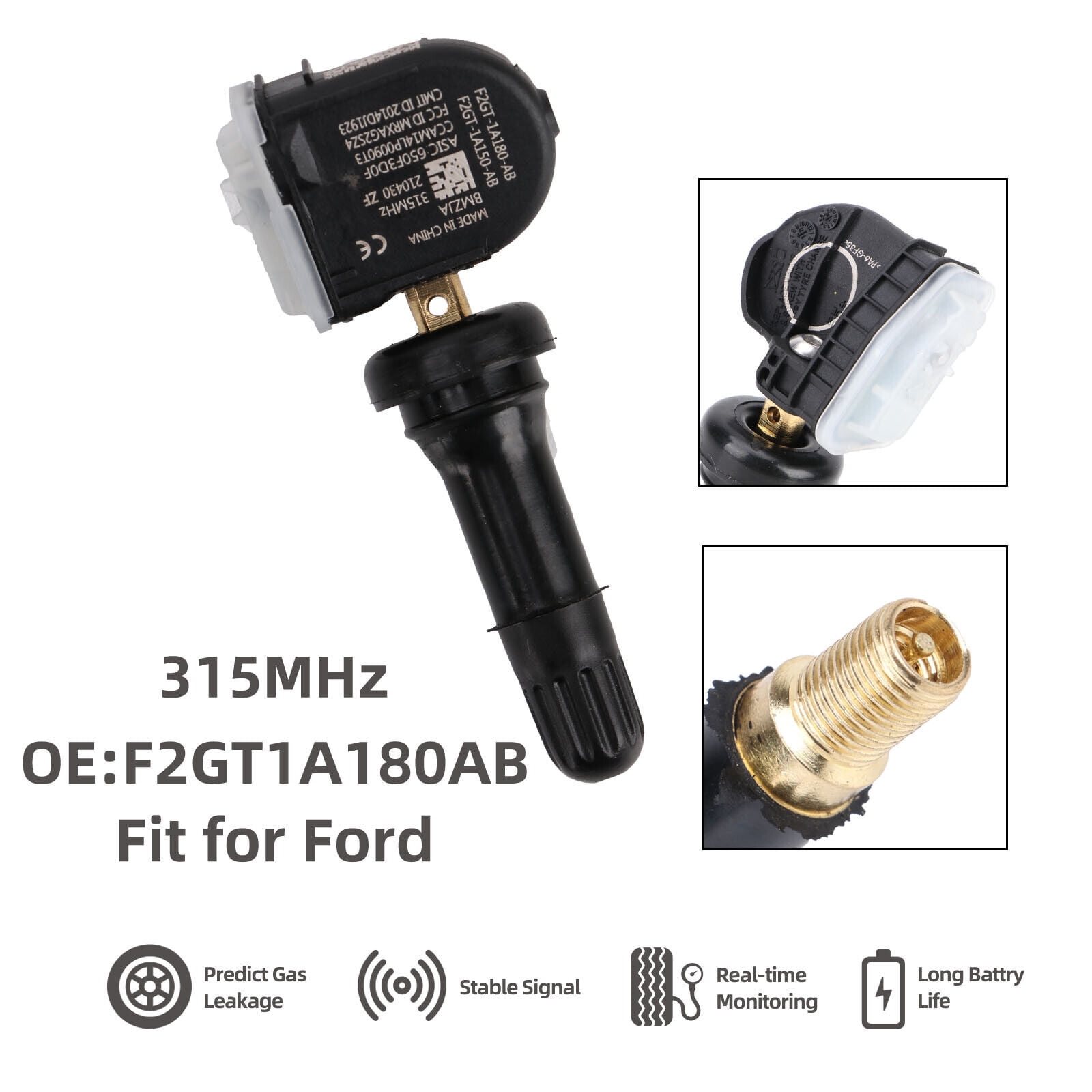 TPMS Tire Pressure Sensor For Ford Mustang Fusion F-150/250 Edge ...