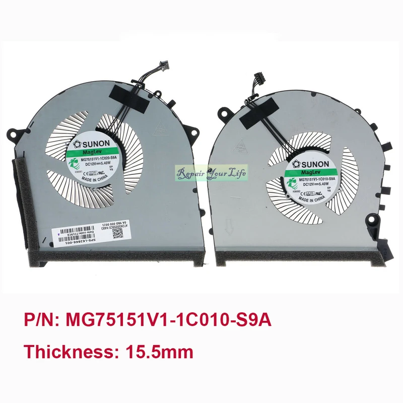 TPN-C144 Computer CPU GPU Cooling Fans For HP OMEN 17-CB 17-CB0066TX ...