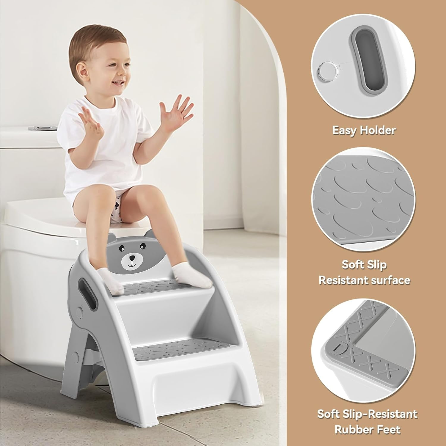 TPN Toddler Step Stool for Bathroom Sink and Potty Training Durable ...