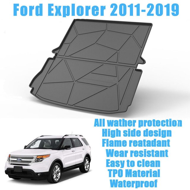 TPO Custom Trunk Liner Cargo Mats for Ford Explorer 2011-2019 ...
