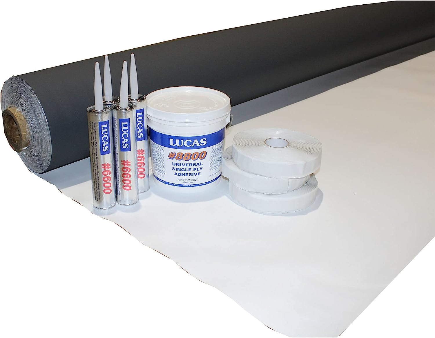 TPO RV Rubber Roof Kit 45 mil-9'6" x 20' - Walmart.com