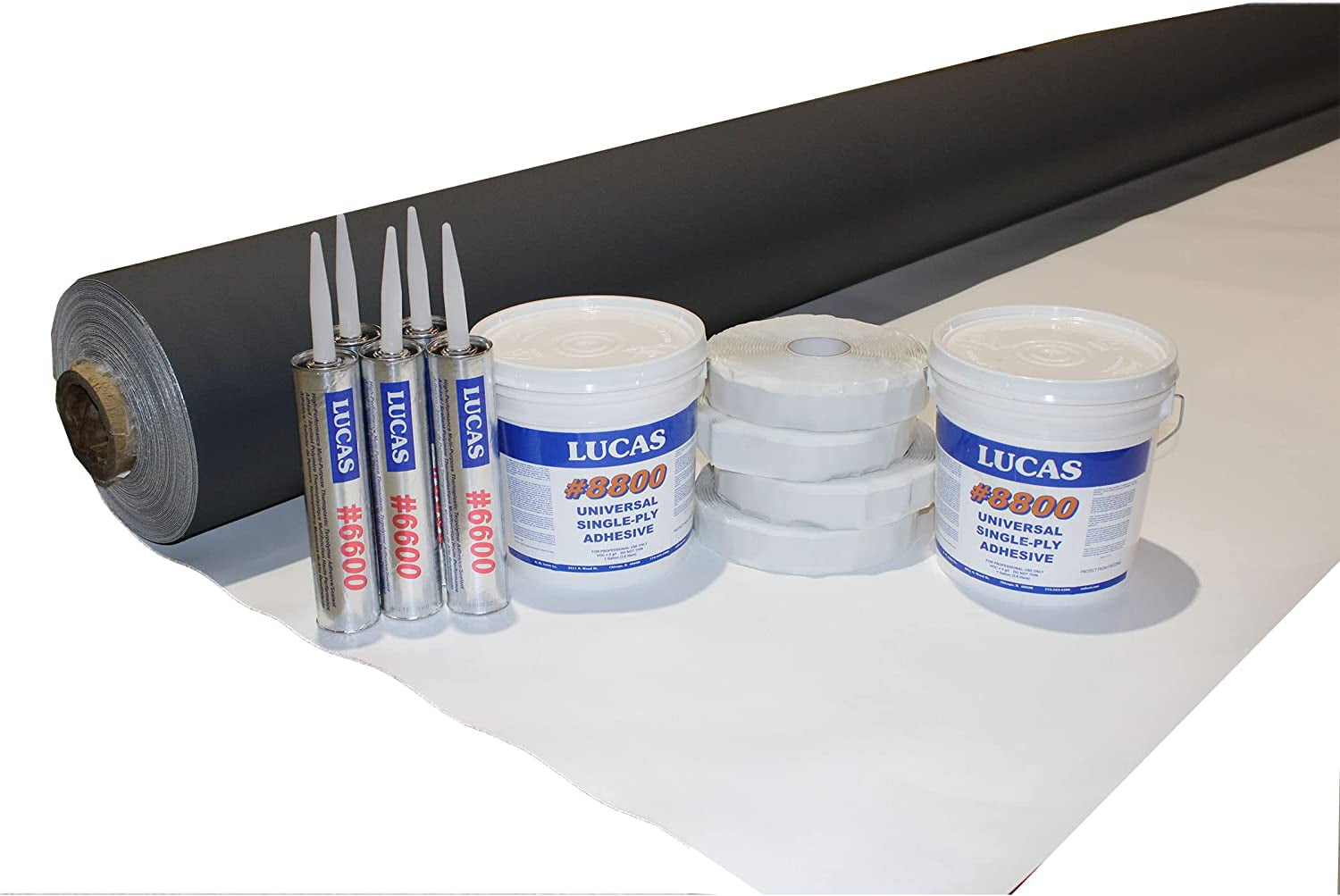 TPO RV Rubber Roof Kit 45 mil-9'6" x 40' - Walmart.com