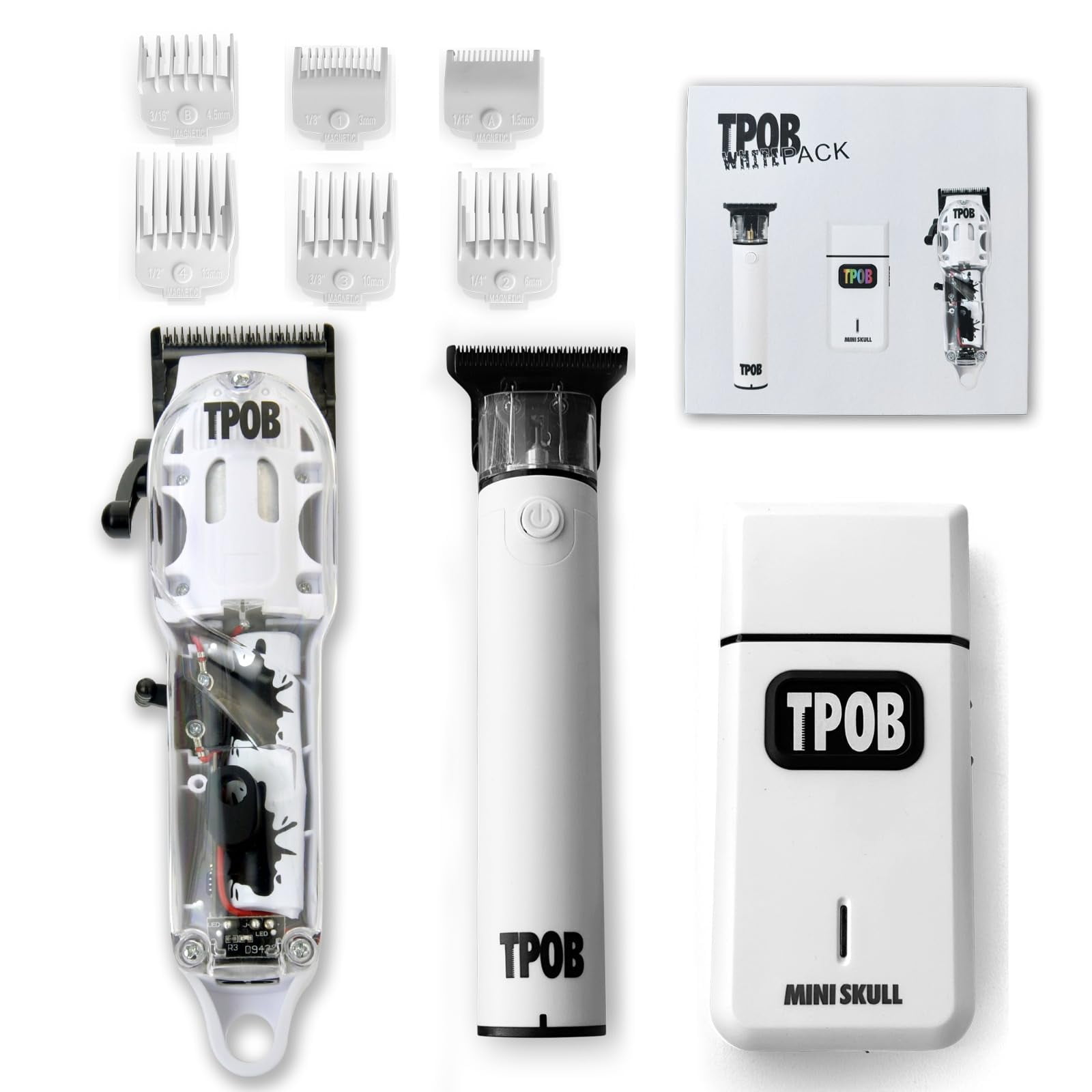 TPOB Slime 2 Professional IEF31 Hair Clippers Collection (White Pack ...