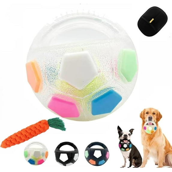 TPR Dog Soccer Ball,The Mellow Dog Calming Ball with Handle ...