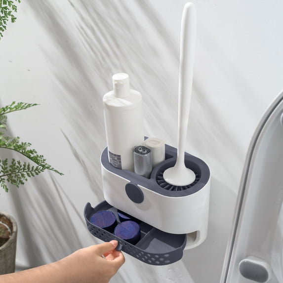 TPR Toilet Brush Set, Wall-Mounted or Freestanding, Soft Rubber ...