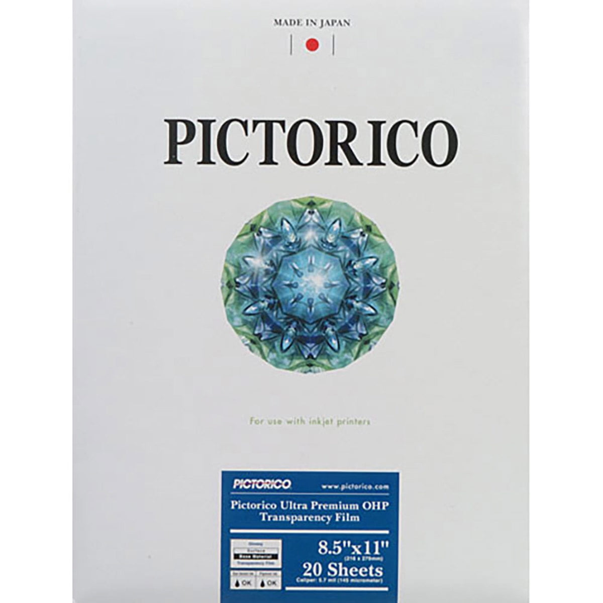 Pictorico TPS100, Ultra Premium Over Head Projector Transparency Inkjet ...