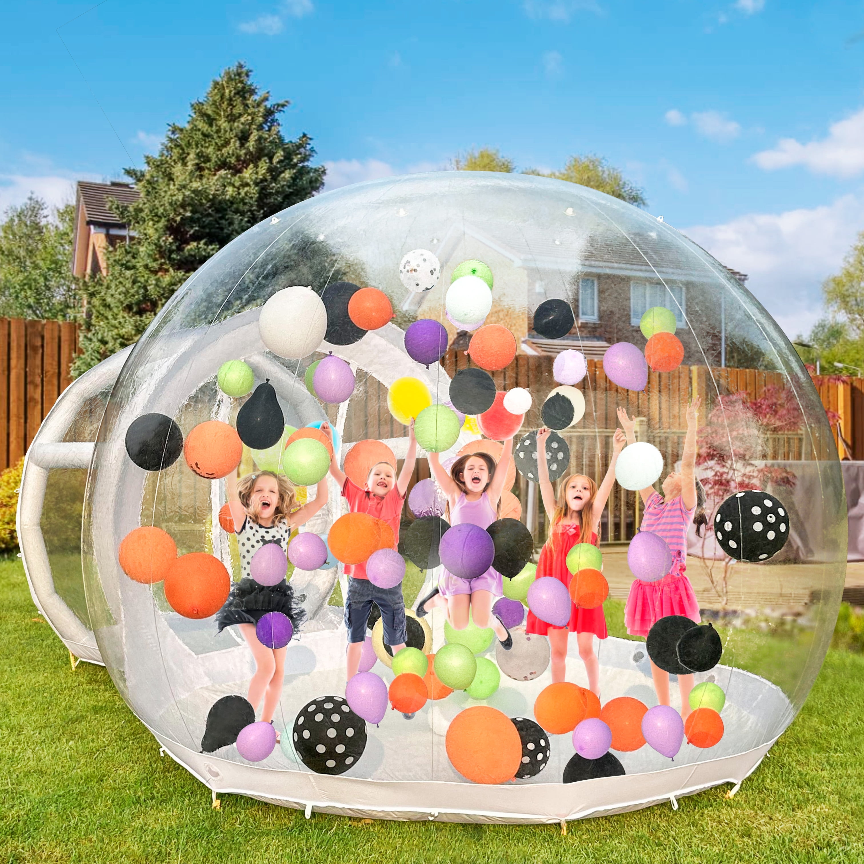 TPU Inflatable Bubble Tent with UL Blower and Pump 13FT - Walmart.com