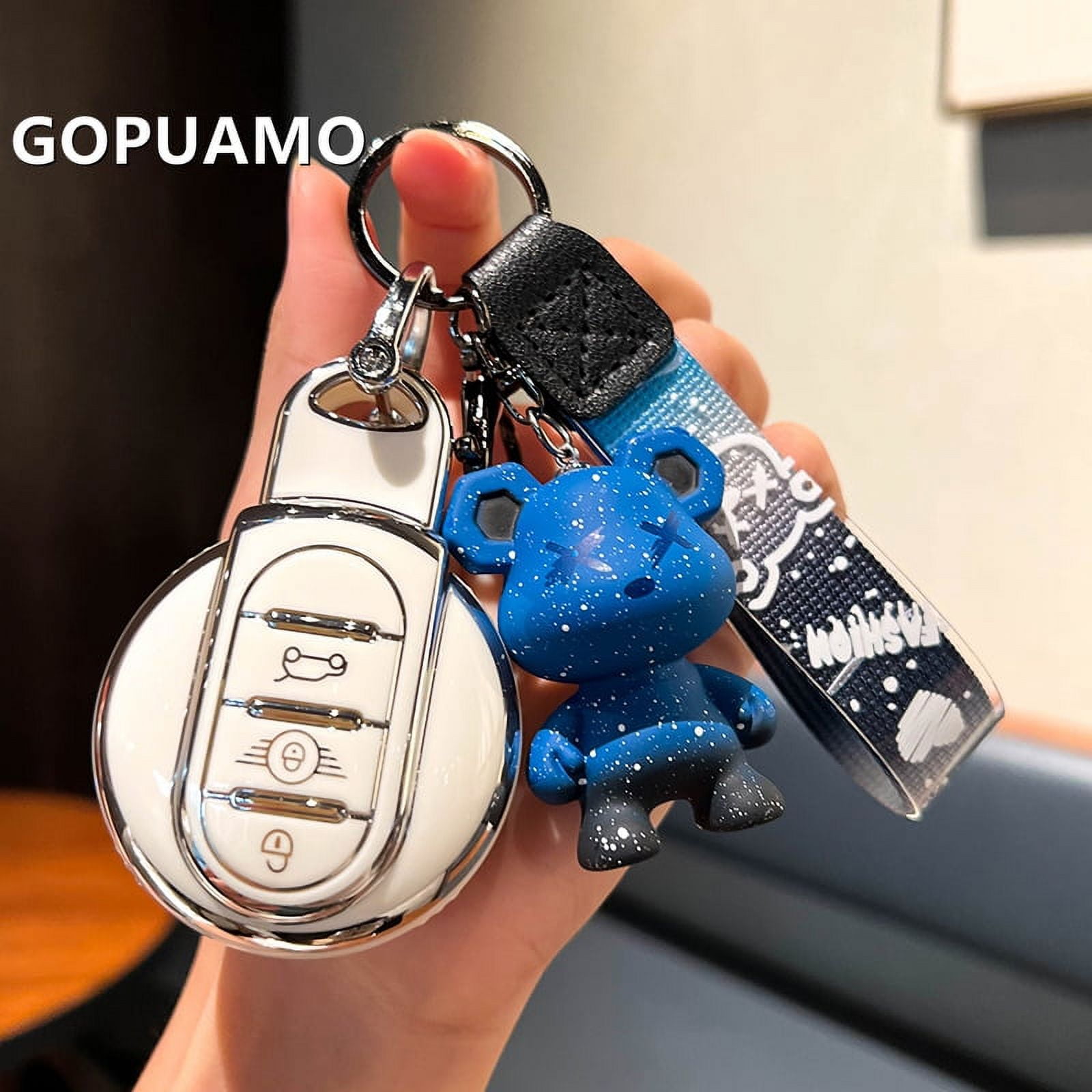 TPU Car Key Case Cover For BMW MINI COOPER S ONE JCW F54 F55 F56 F57 ...