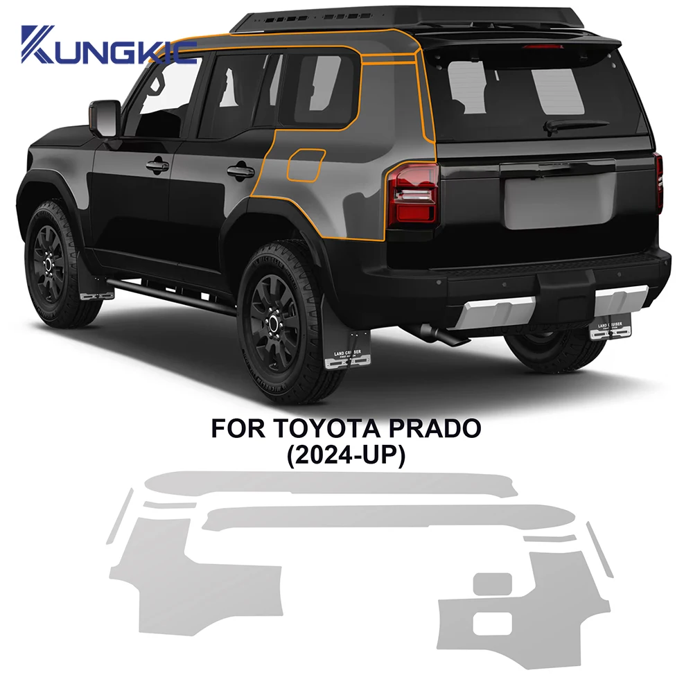 TPU Car Paint Protection Film For Toyota Prado 2024 2025 Pre Cut PPF ...