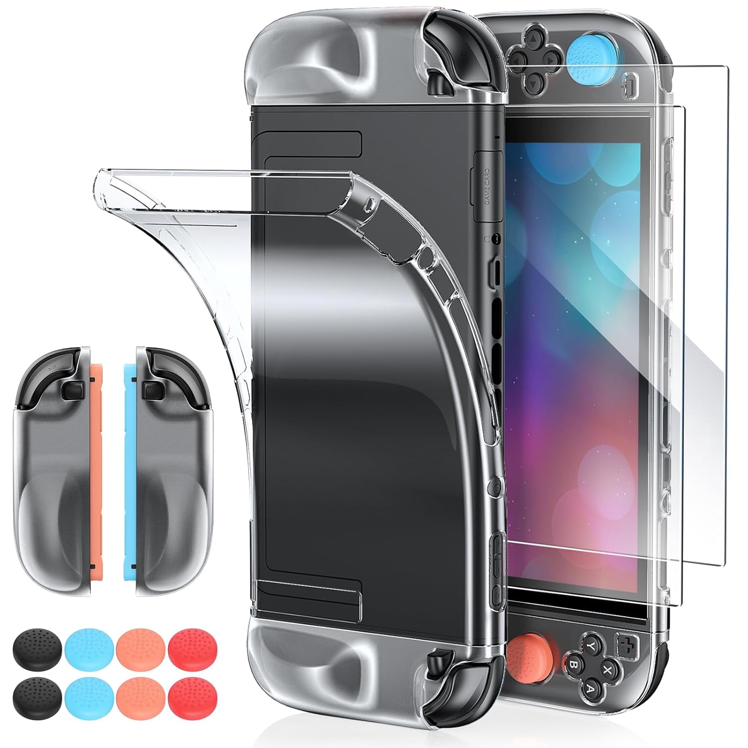 TPU Case for NS Switch 2, Separable Protective Cover for Switch 2 Joy ...