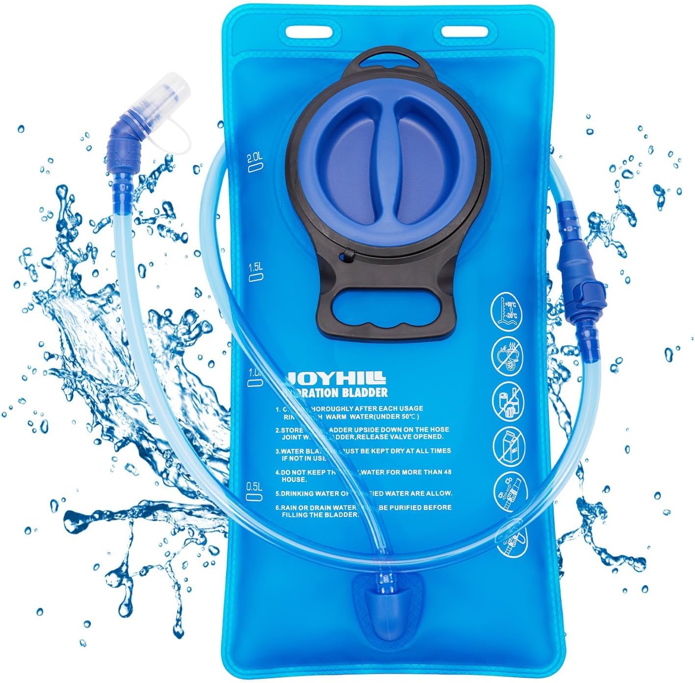 TPU Hydration Bladder,1.5L 2L 3L Water Bladder for Hiking Backpack BPA ...