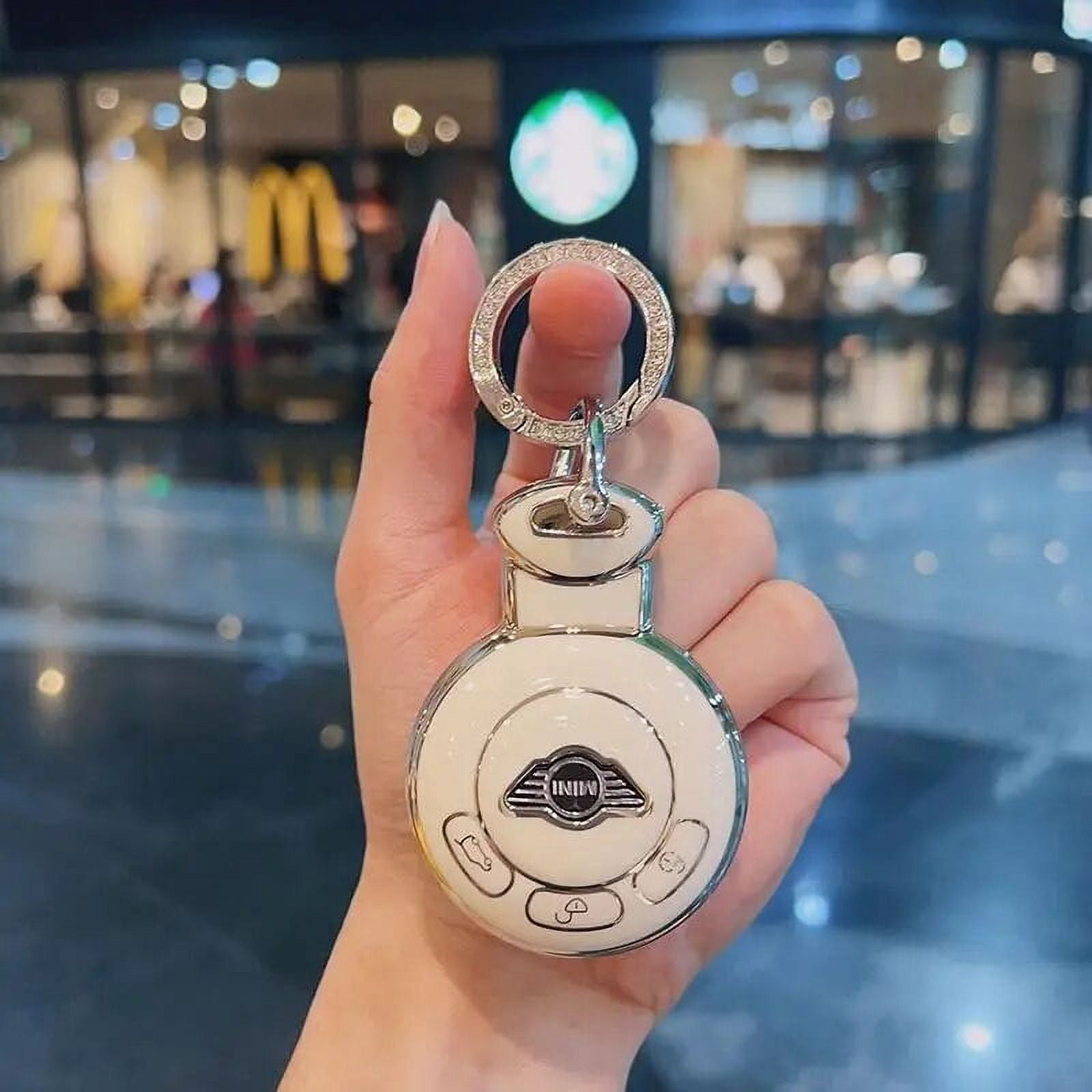 TPU Key Fob Cover with Keychains for BMW Mini COOPERS ONE JCW F56 F55 ...