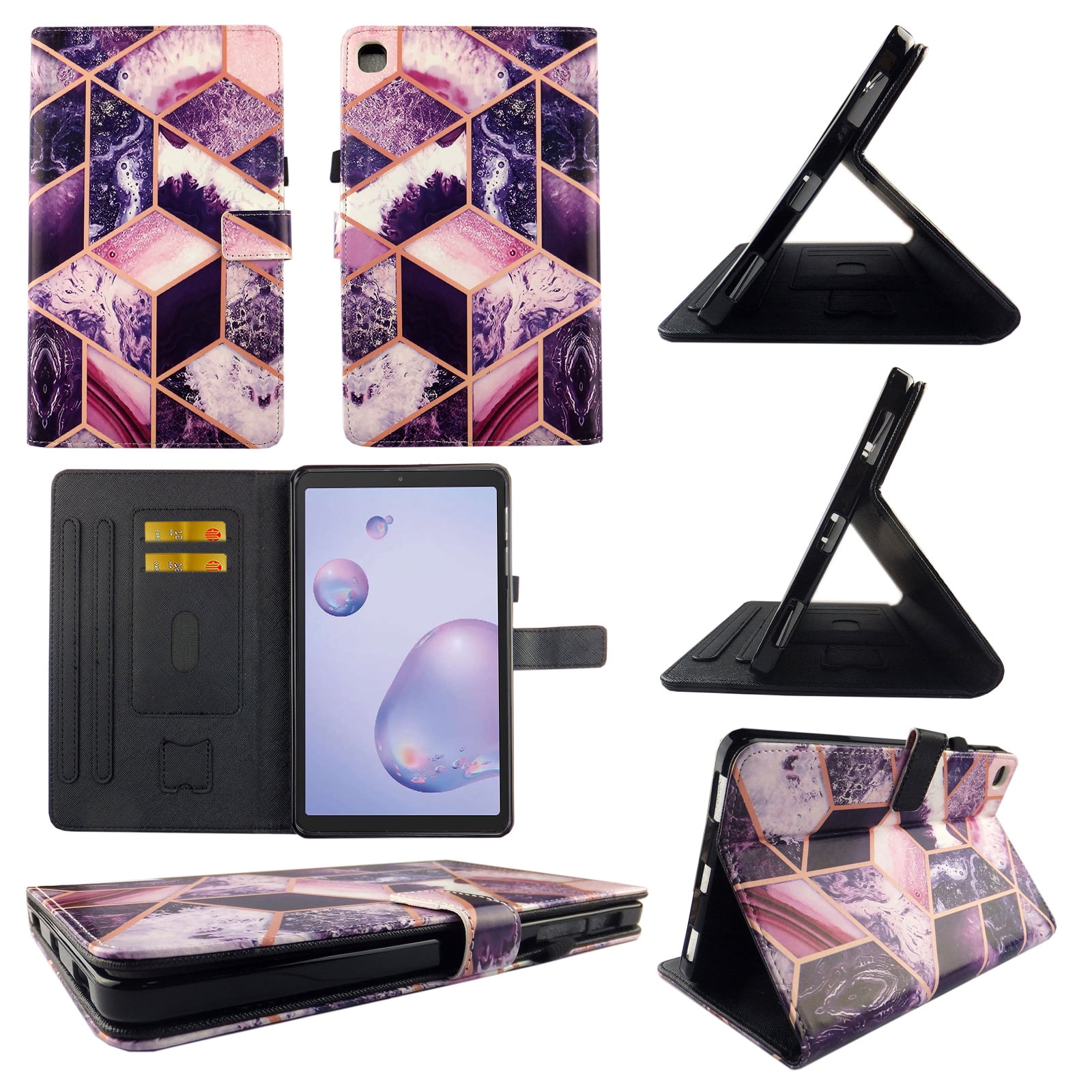 TPU Shell Case for Lenovo Tab M8 HD (TB-8505F/TB-8505X) Purple Marble ...