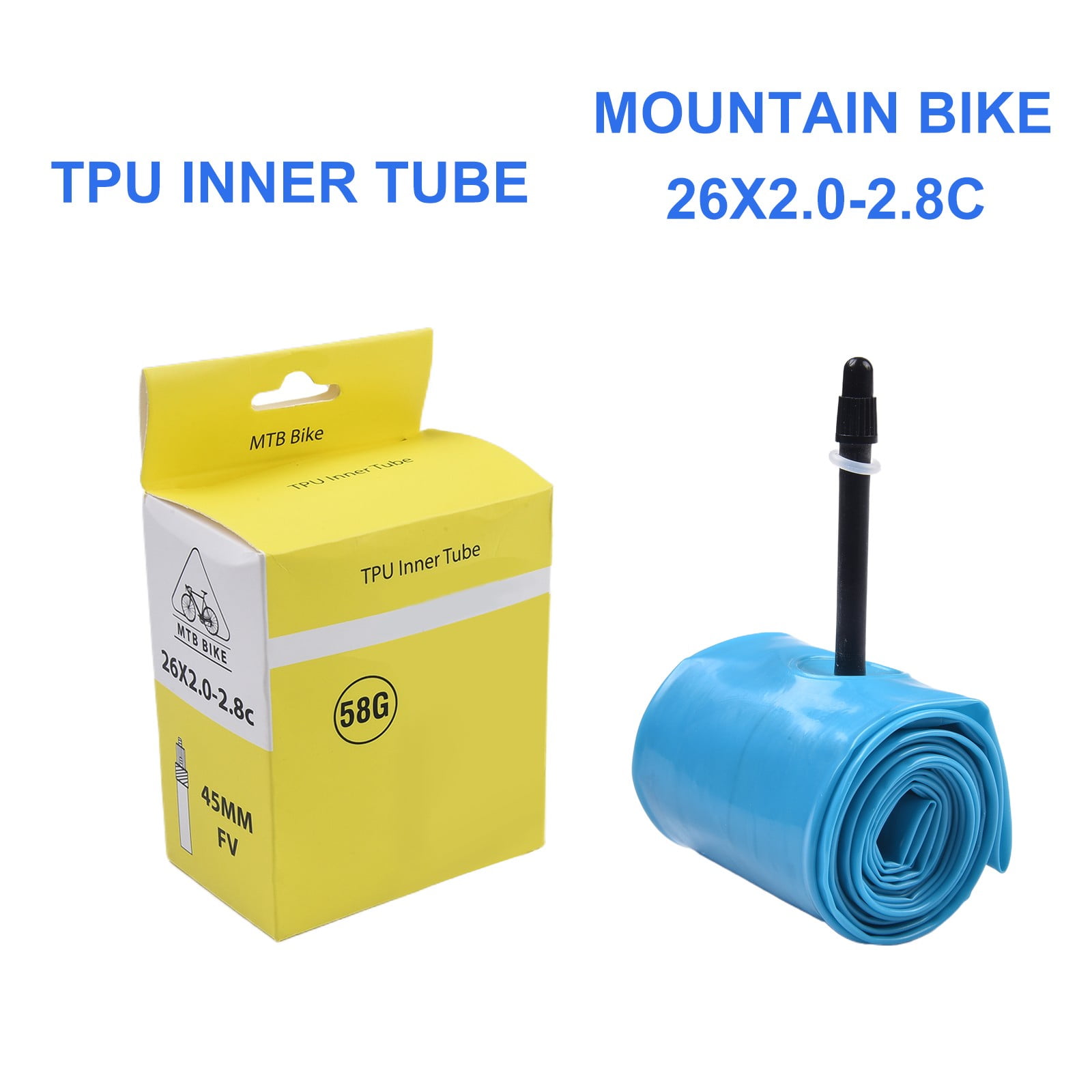 TPU Ultralight Bike Inner Tube 26/27.5/29 Inch for Mountain Bikes ...