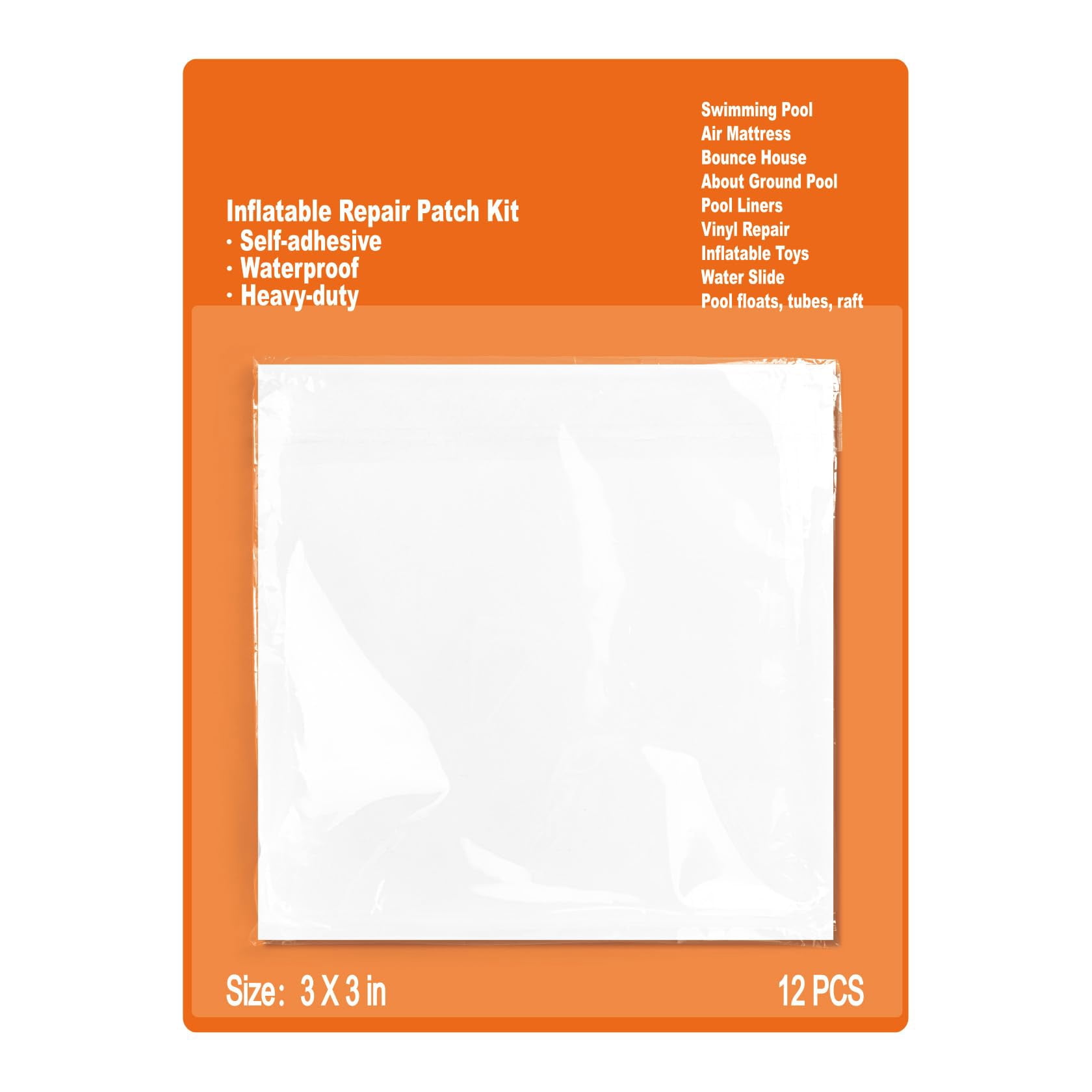 TPU Vinyl Repair Patches for Inflatables, Quick Fix for Punctures in ...