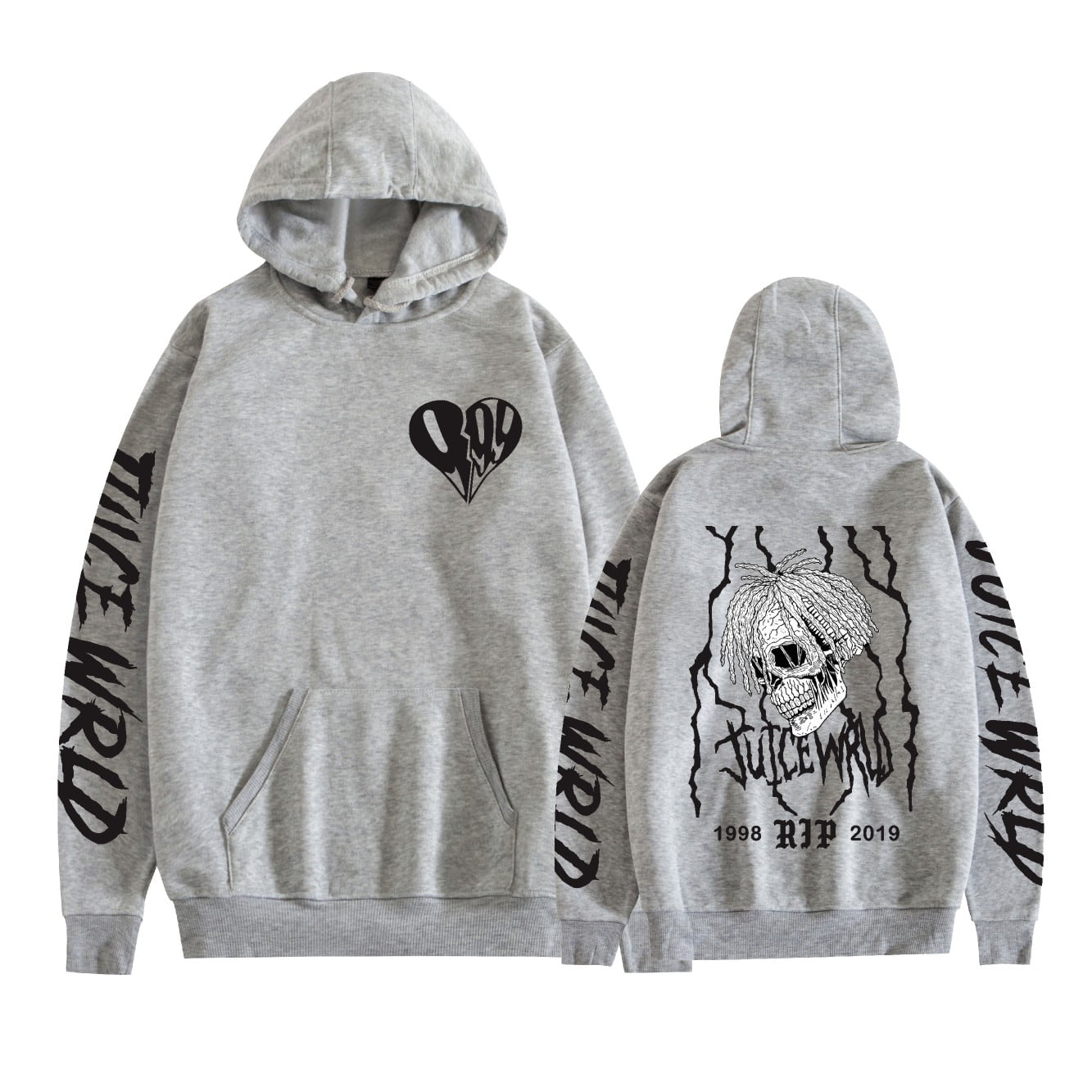 TPUABR Juice Hoodie Wrld Classic Pullover Hip Hop Street Rapper Casual ...