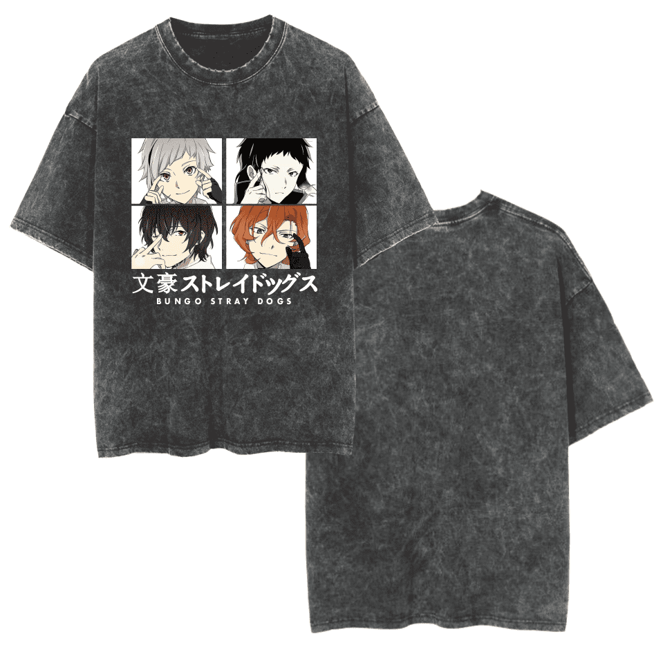 TPUABR Osamu Dazai Bungo Stray Dogs Anime Character Unisex Short Sleeve ...