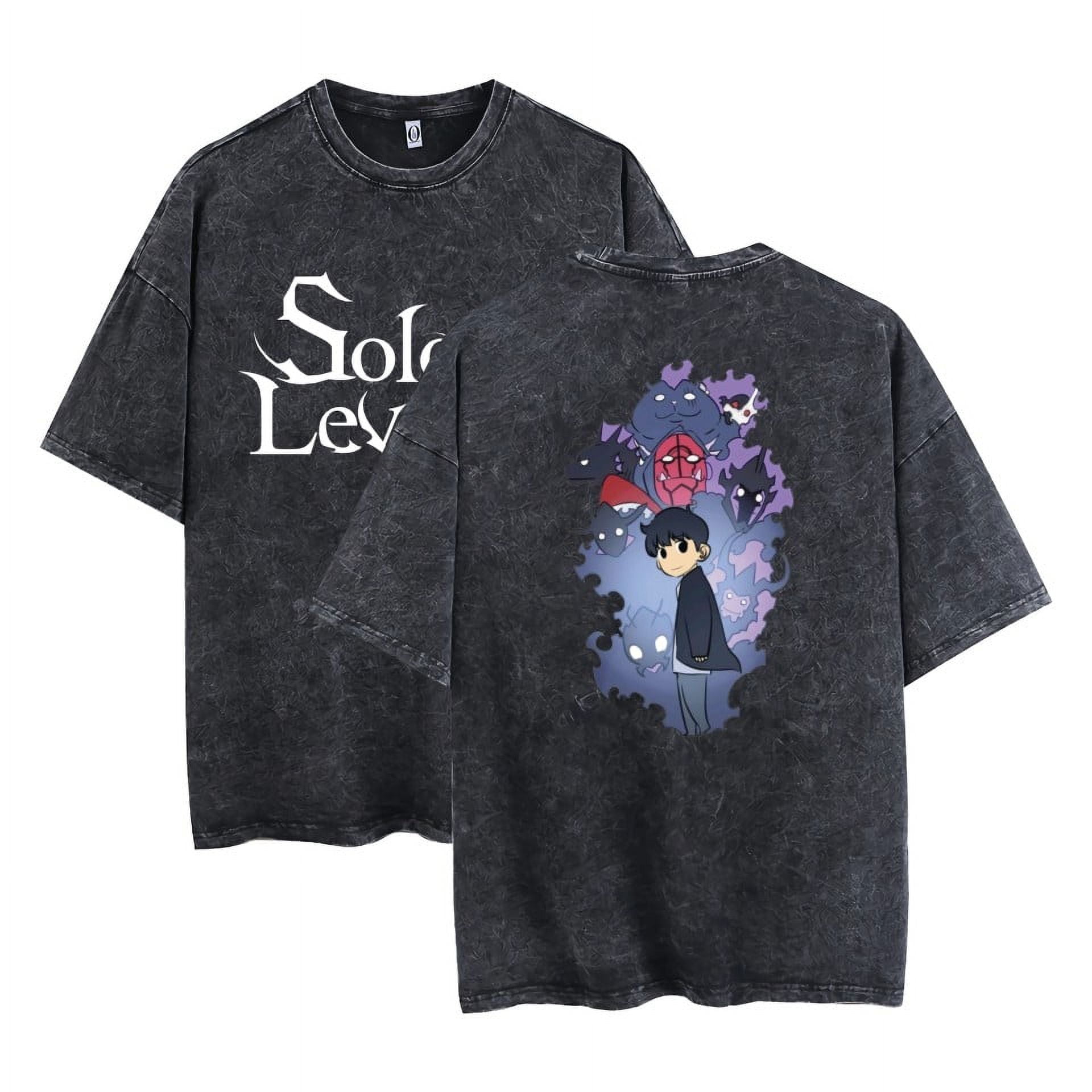 TPUABR Solo Leveling T-Shirt Unisex Short Sleeve Crew Neck Cotton Tee ...