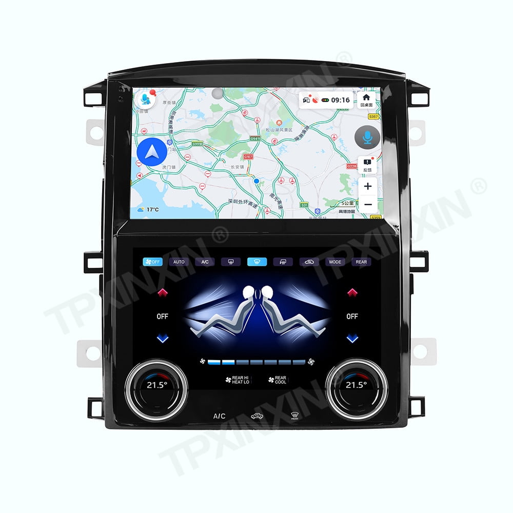TPXINXIN 10.1 inch Dual screen Android 13 For Toyota Land Cruiser 100 ...